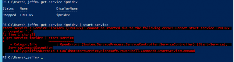 Dell PowerEdge BIOS failed due to IPMI driver – faultbucket